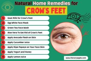 Natural Home Remedies for Crow's Feet - Literary Apple